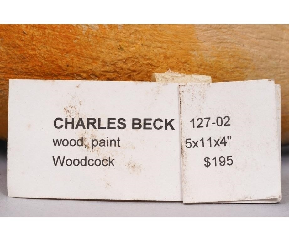 Charles Beck | CHARLES BECK CARVED WOODCOCK | MutualArt