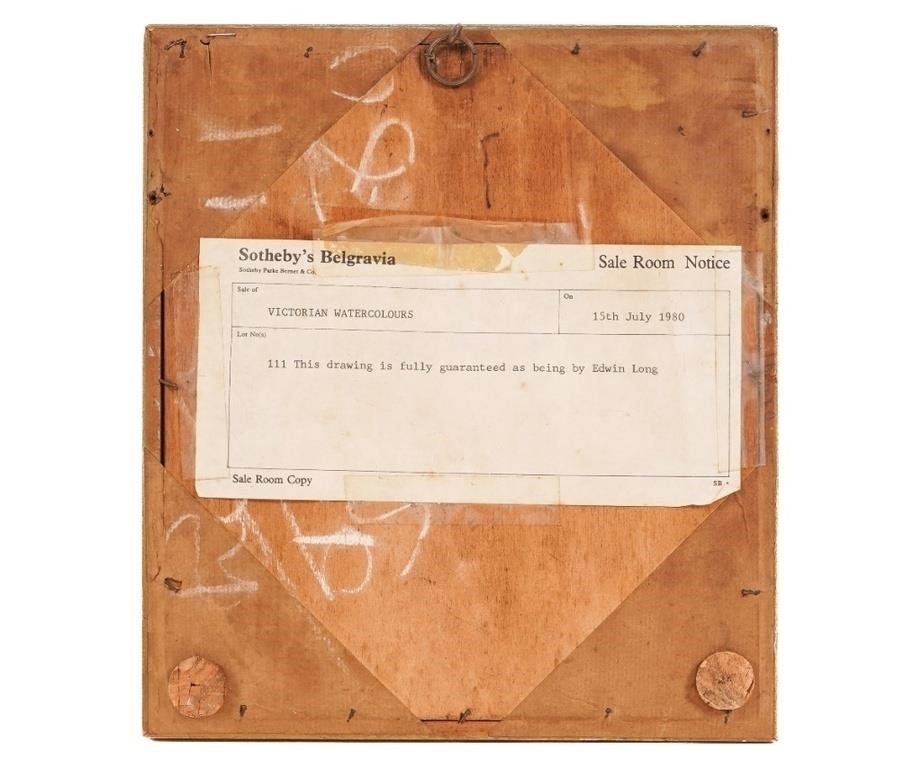 Edwin Long | EDWIN LONGSDEN LONG WATERCOLOR | MutualArt