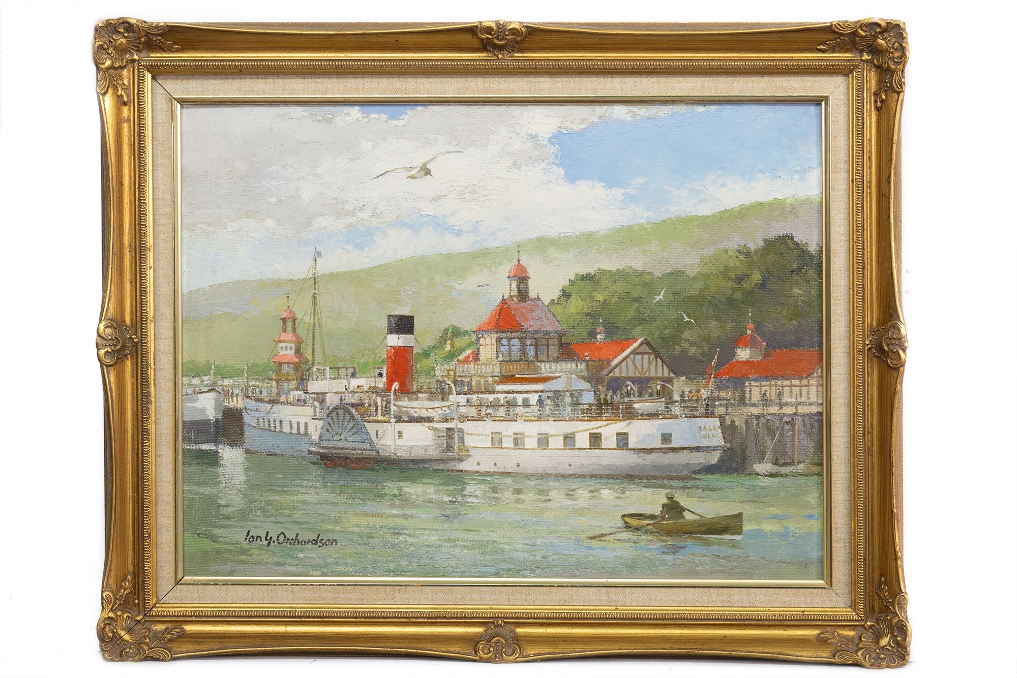 Ian G. Orchardson | DUNOON PIER WITH DEPV TALISMAN AND BOW OF QUEEN ...