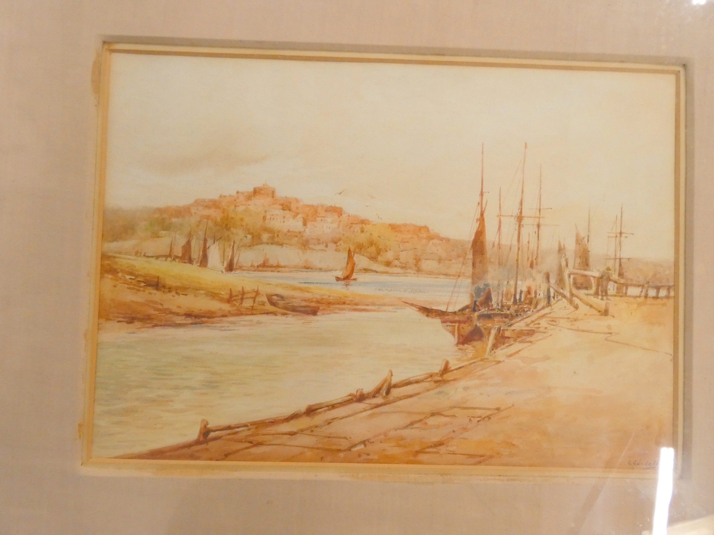 George Goodall | Harbour Scene. | MutualArt