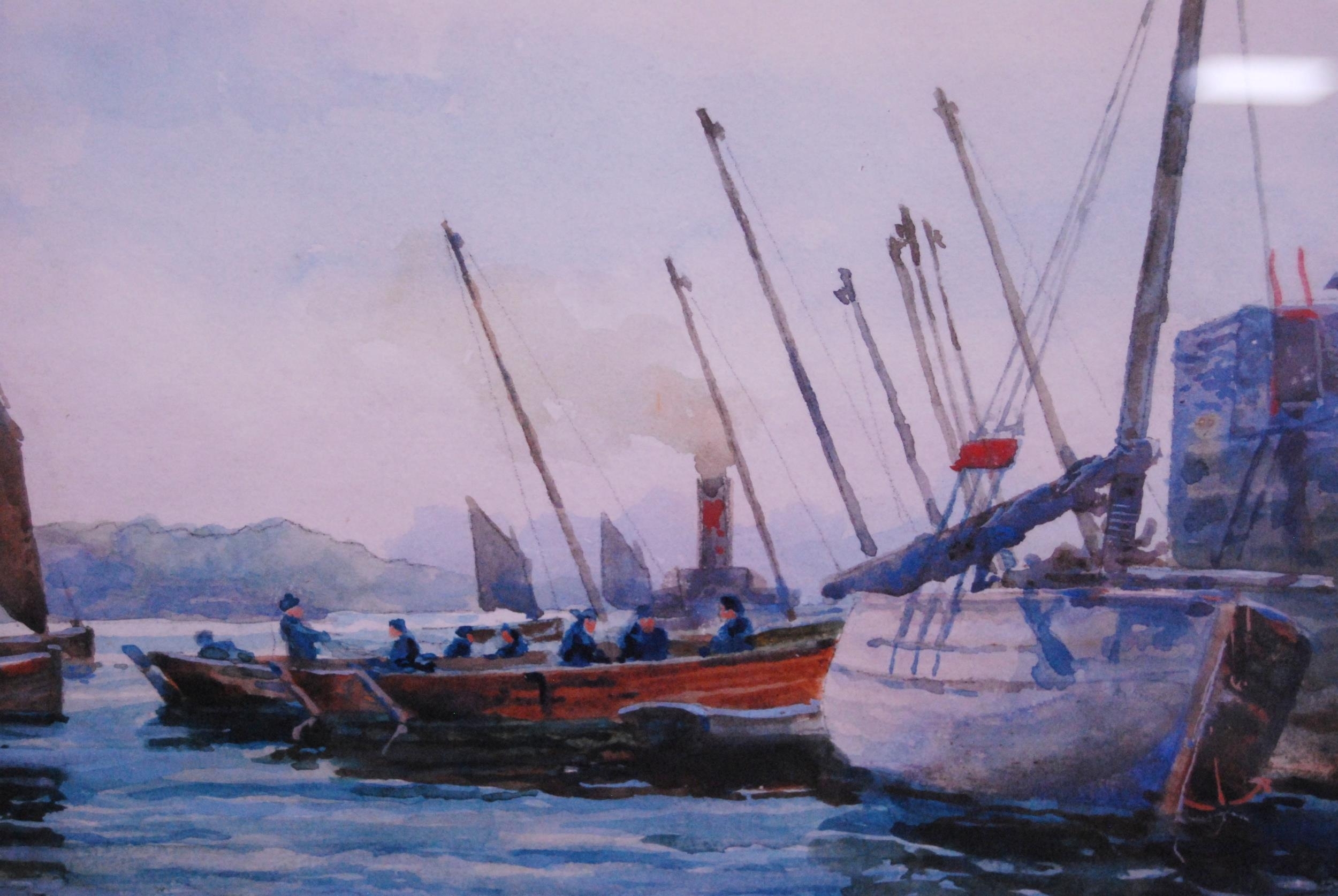 Peter MacGregor Wilson | Fishing Boats at Tarbert (1856) | MutualArt