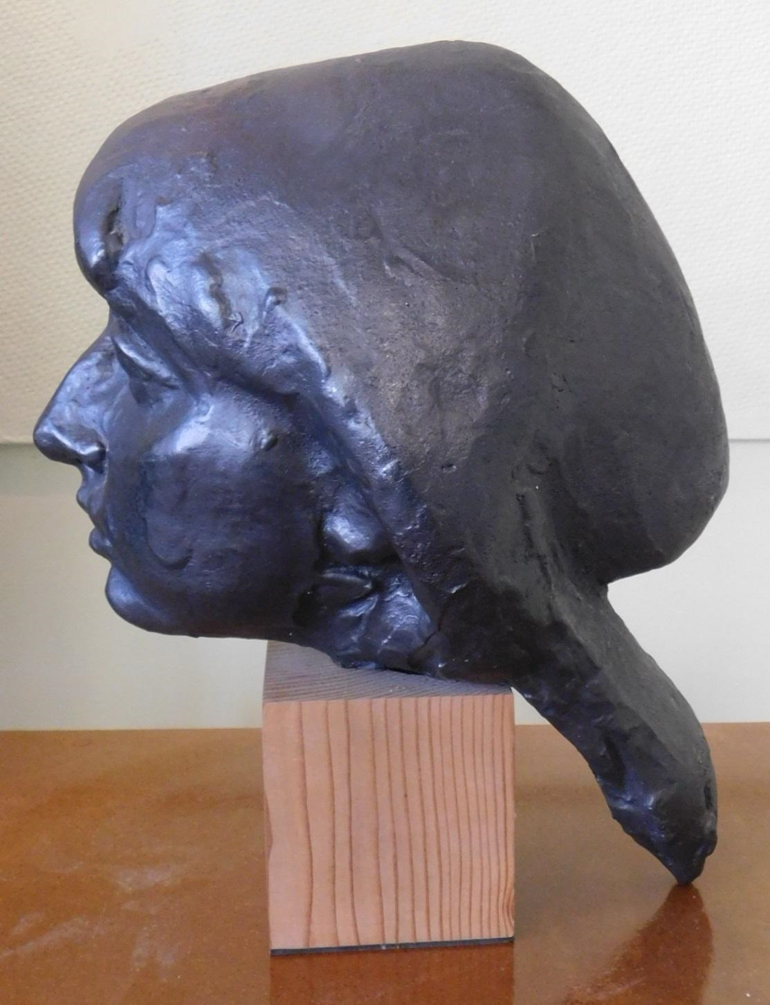 Stephen Robin | Stephen Robin Cast Iron Female Bust Sculpture | MutualArt