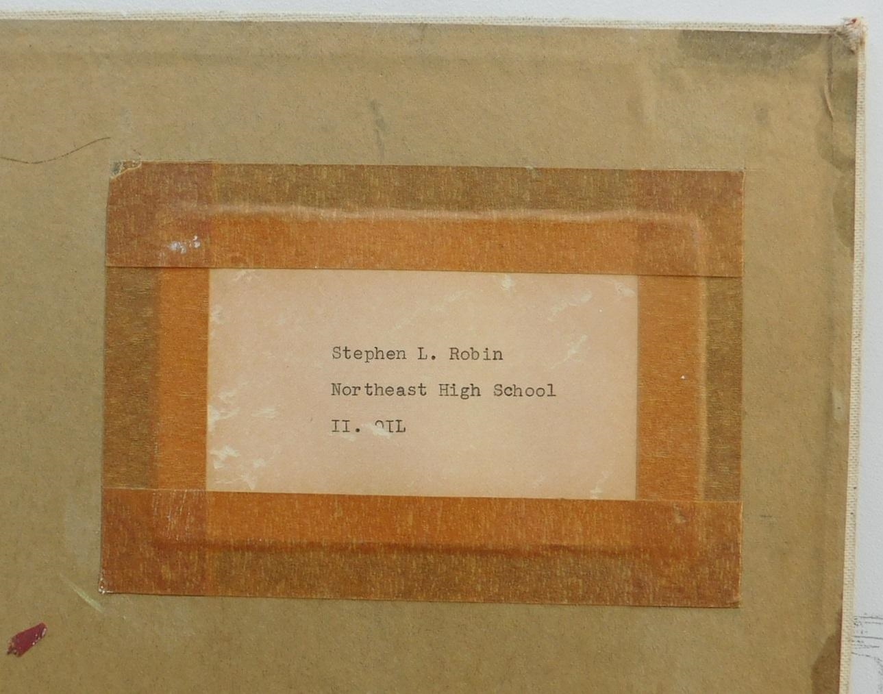 Stephen Robin | Stephen Robin Oil on Board 3/4 Portrait | MutualArt