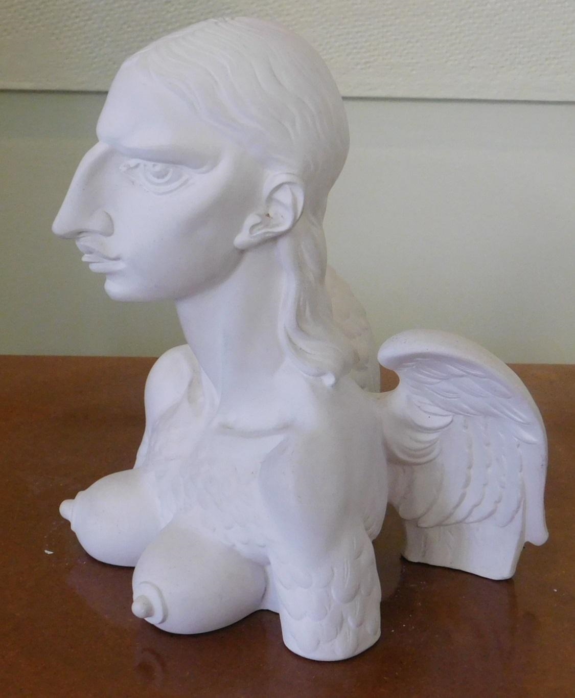 Stephen Robin | Stephen Robin Gypsum Scuplture Harpy | MutualArt