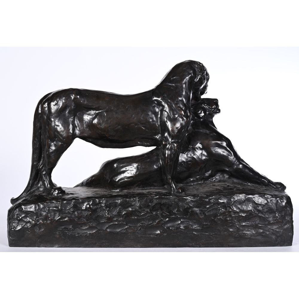 Maximillien Louis Fiot | Couple de panthères | MutualArt