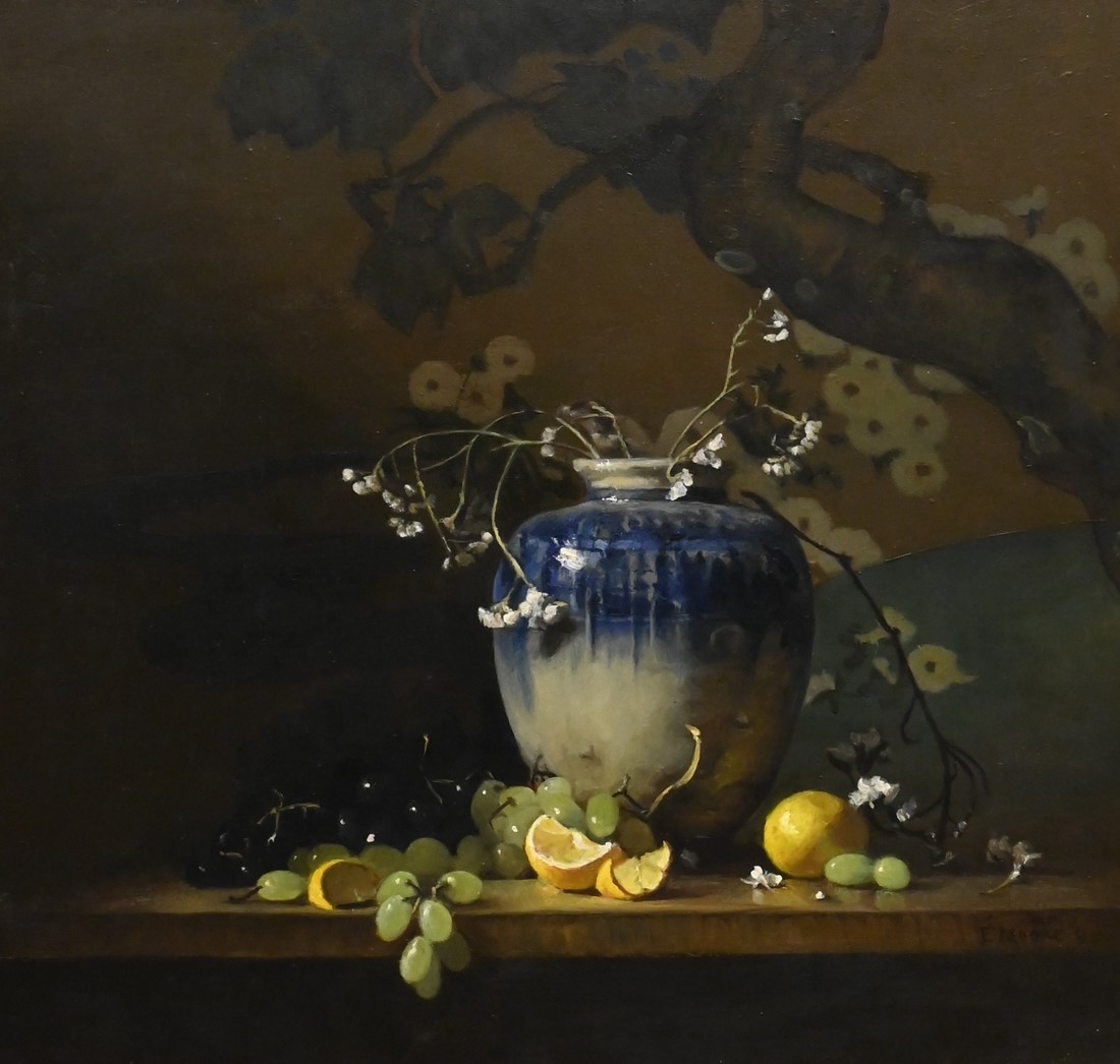 Eleanor Moore | Still Life with Vase in Asian Taste, 1990 (1990 ...