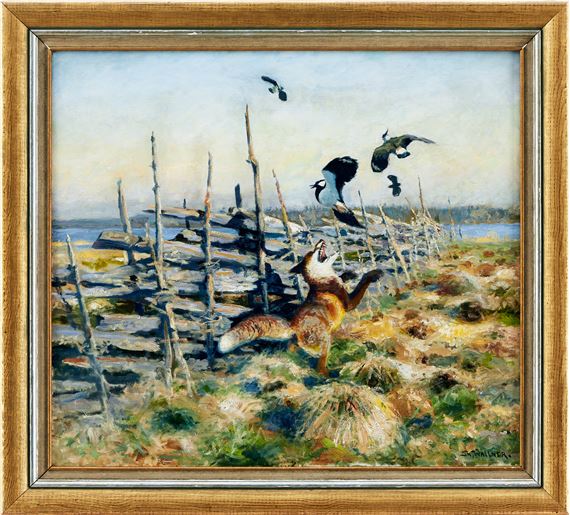 Thure Wallner | Räv på fågeljakt | MutualArt