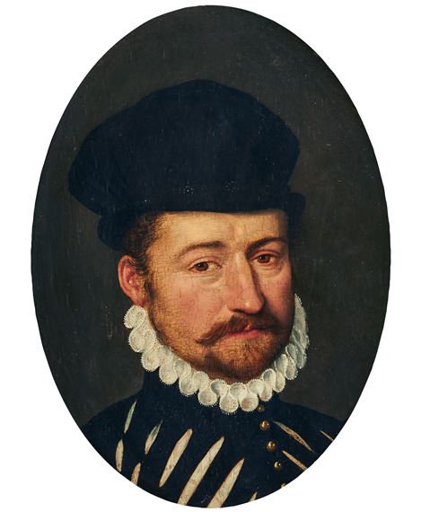 François Clouet | Portrait of a lady in a lace collar. | MutualArt