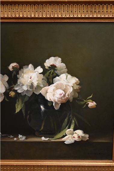 Eleanor Moore | Still Life of Flowers in a Glass Vase | MutualArt