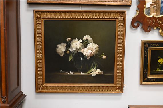 Eleanor Moore | Still Life of Flowers in a Glass Vase | MutualArt