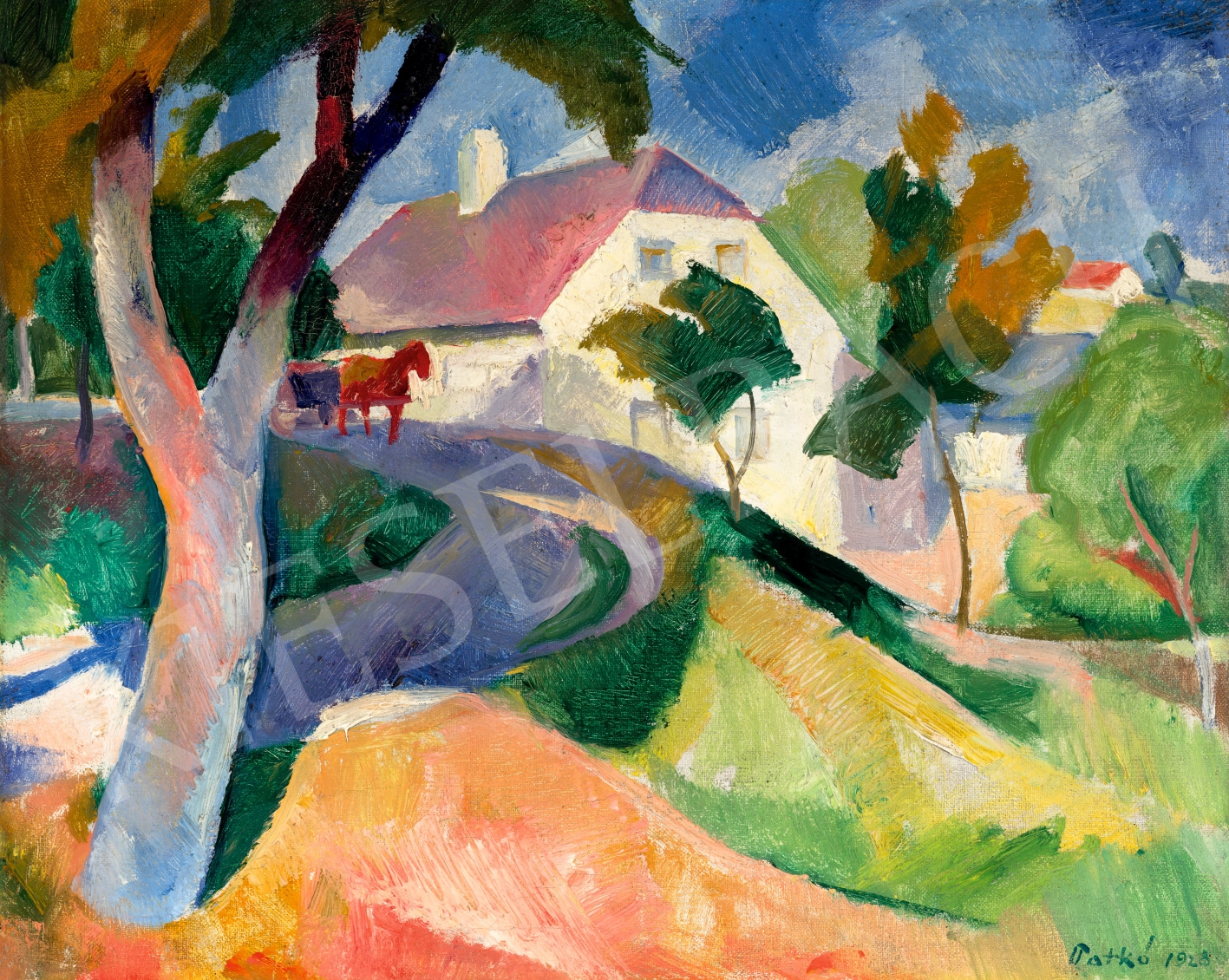 Károly Patkó | Sunshine in Early Autumn (1928) | MutualArt