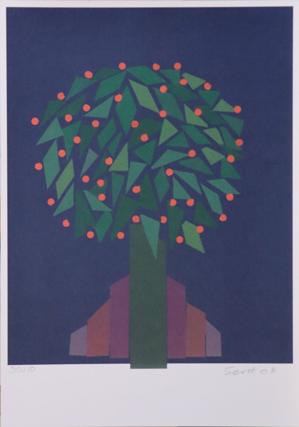 Patrick Scott | CHRISTMAS CARD FOR SCOTT TALLON WALKER | MutualArt