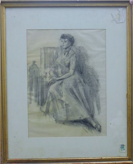 Francis Dodd | The Waiting Room | MutualArt