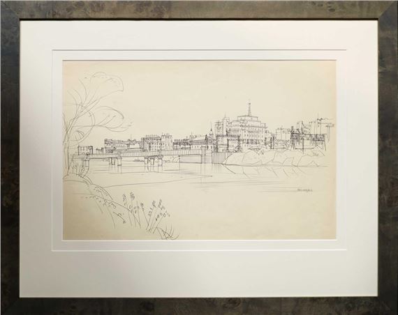 Kenneth Jack | Melbourne skyline (1959) | MutualArt