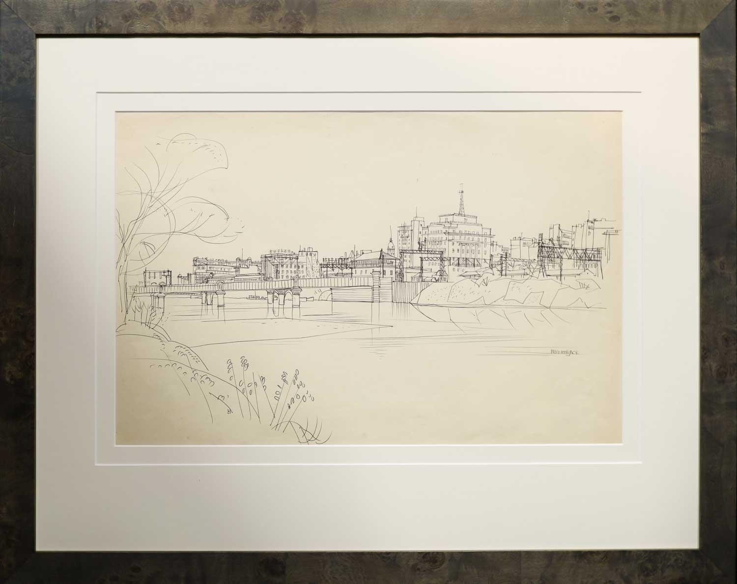 Kenneth Jack | Melbourne skyline (1959) | MutualArt