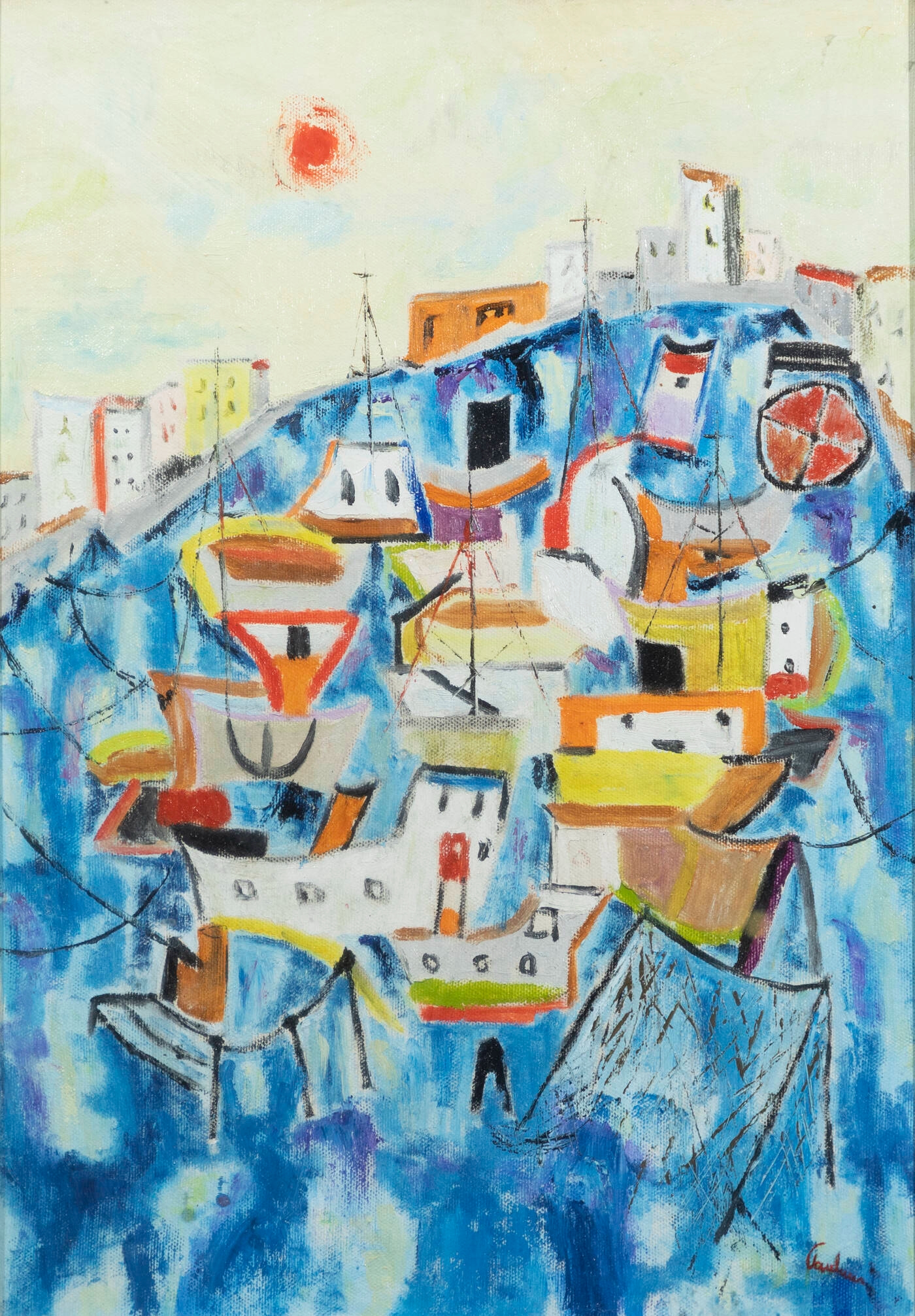 Enrico Paulucci | Barca rossa (1978) | MutualArt