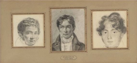 Henri-Pierre Danloux | Trois portraits d’homme Crayons sur papier 7 ...