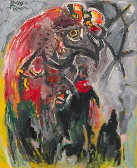 Edouard Pignon | Tête de coq, 1959 (1959) | MutualArt