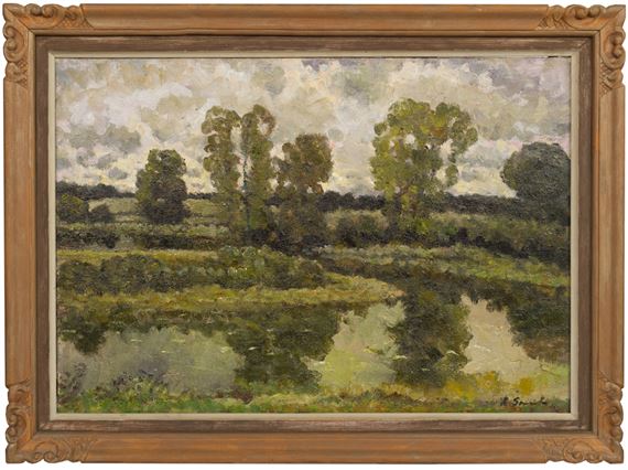 Ārijs Skride | Summer landscape (1987) | MutualArt