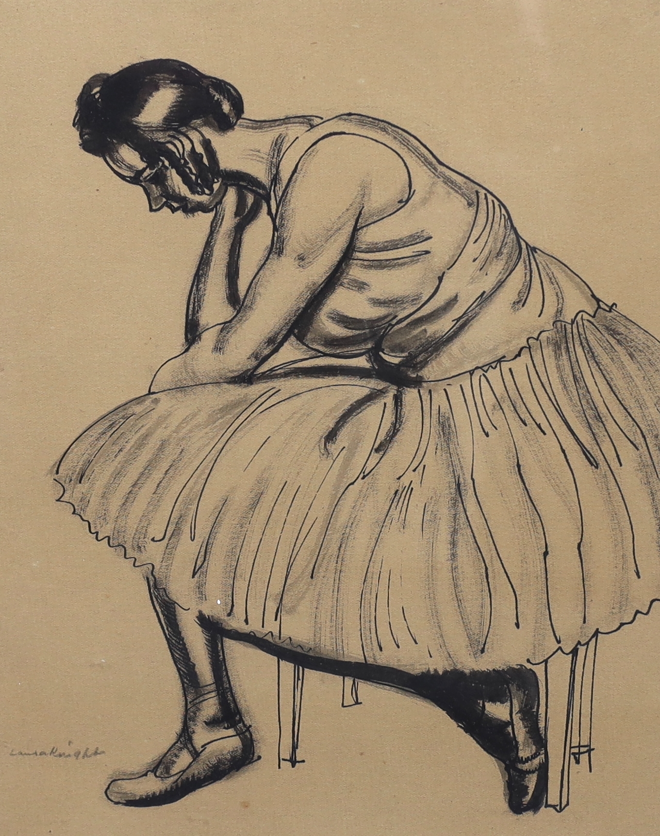 Dame Laura Knight | Seated ballerina | MutualArt