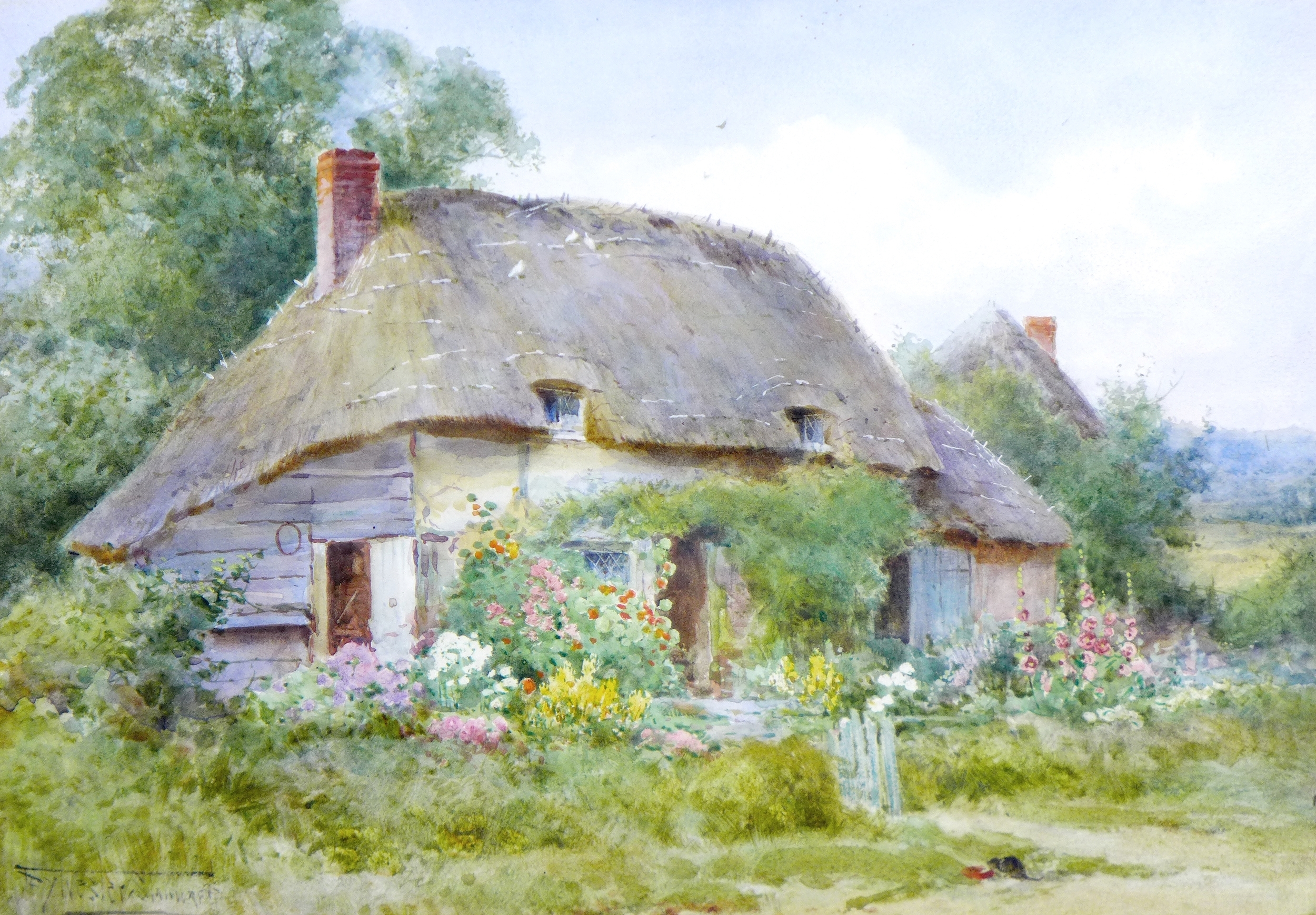 Henry John Sylvester Stannard | a thatched cottage, | MutualArt