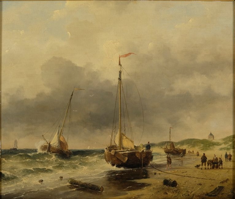Andreas Schelfhout | River Landscape with a Mill | MutualArt