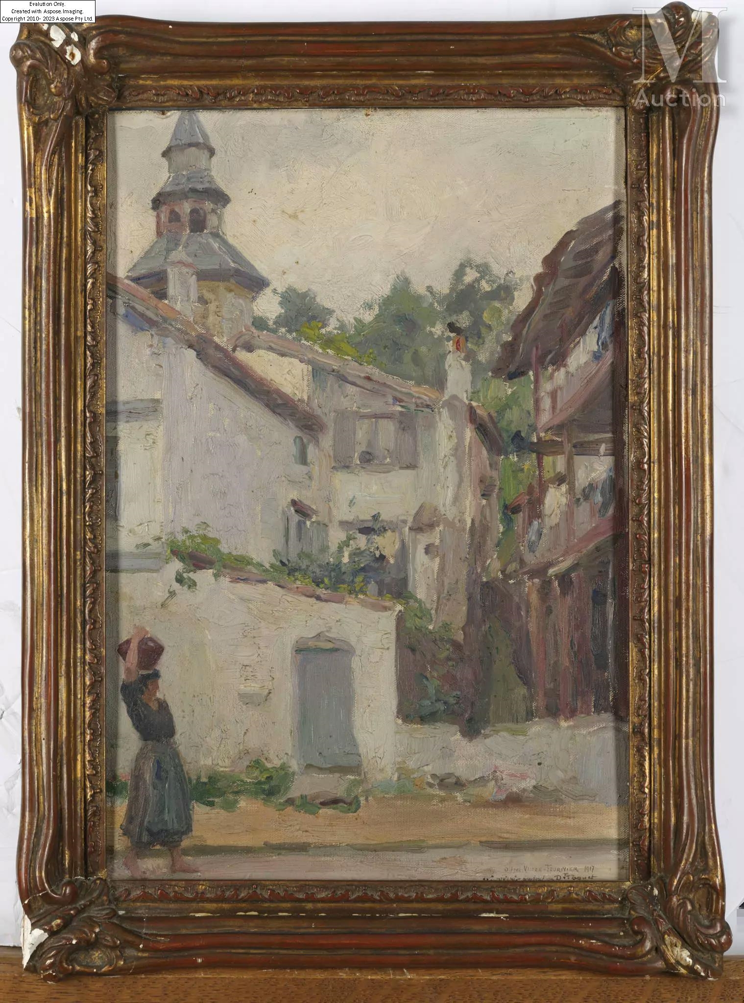 Alfred Victor Fournier | Porteuse d'eau, 1917 (1917) | MutualArt