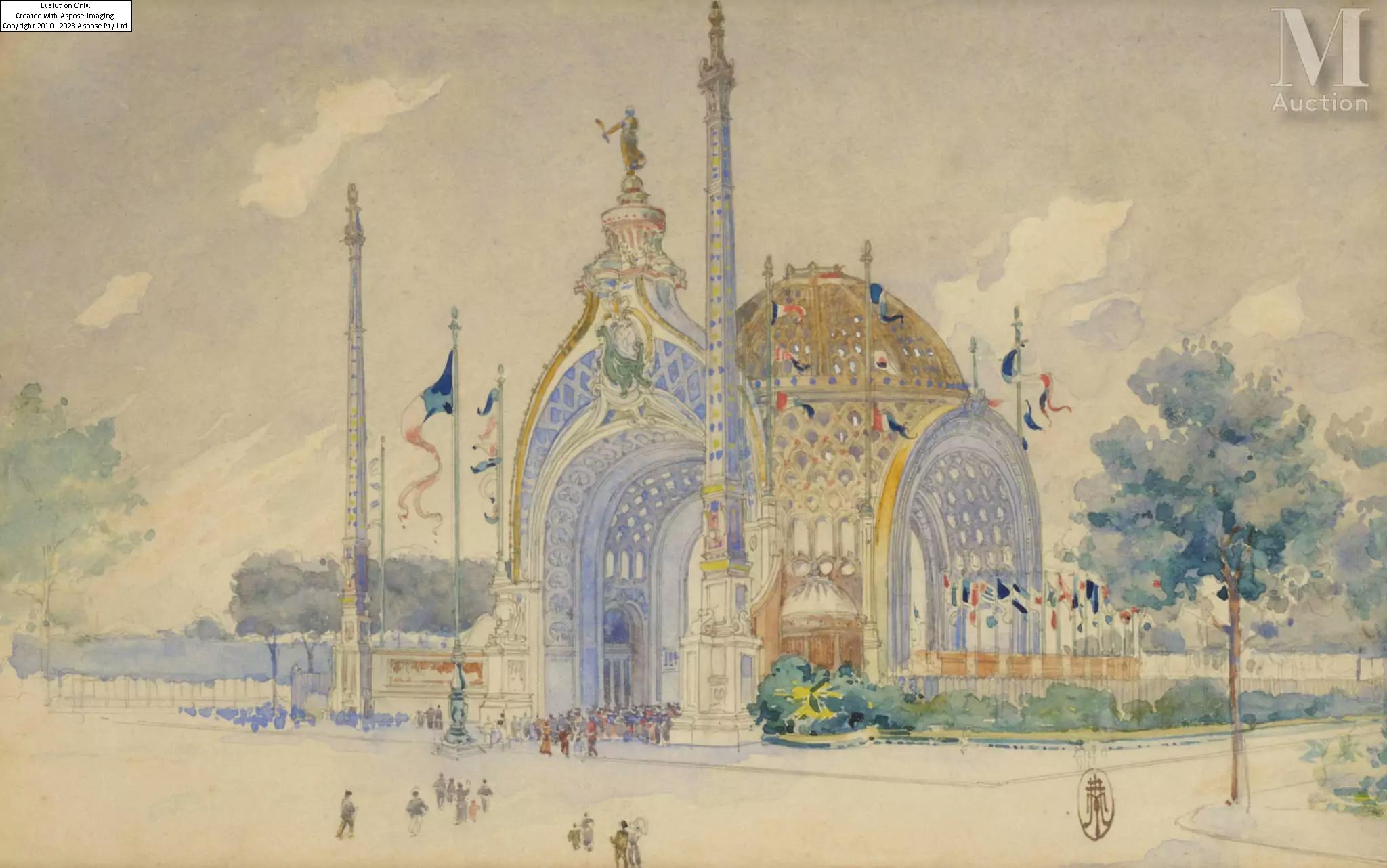 René Binet | Projet pour la porte monumentale de l’exposition ...