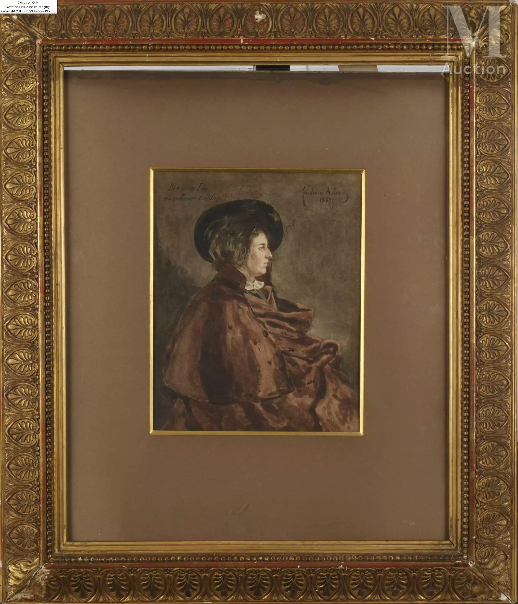 Zacharie Astruc | Portrait de sa femme Ida en costume castillan (1867 ...