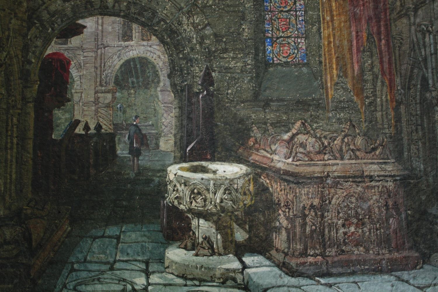 Archibald Elliot Haswell-Miller | Church interior. A highly | MutualArt