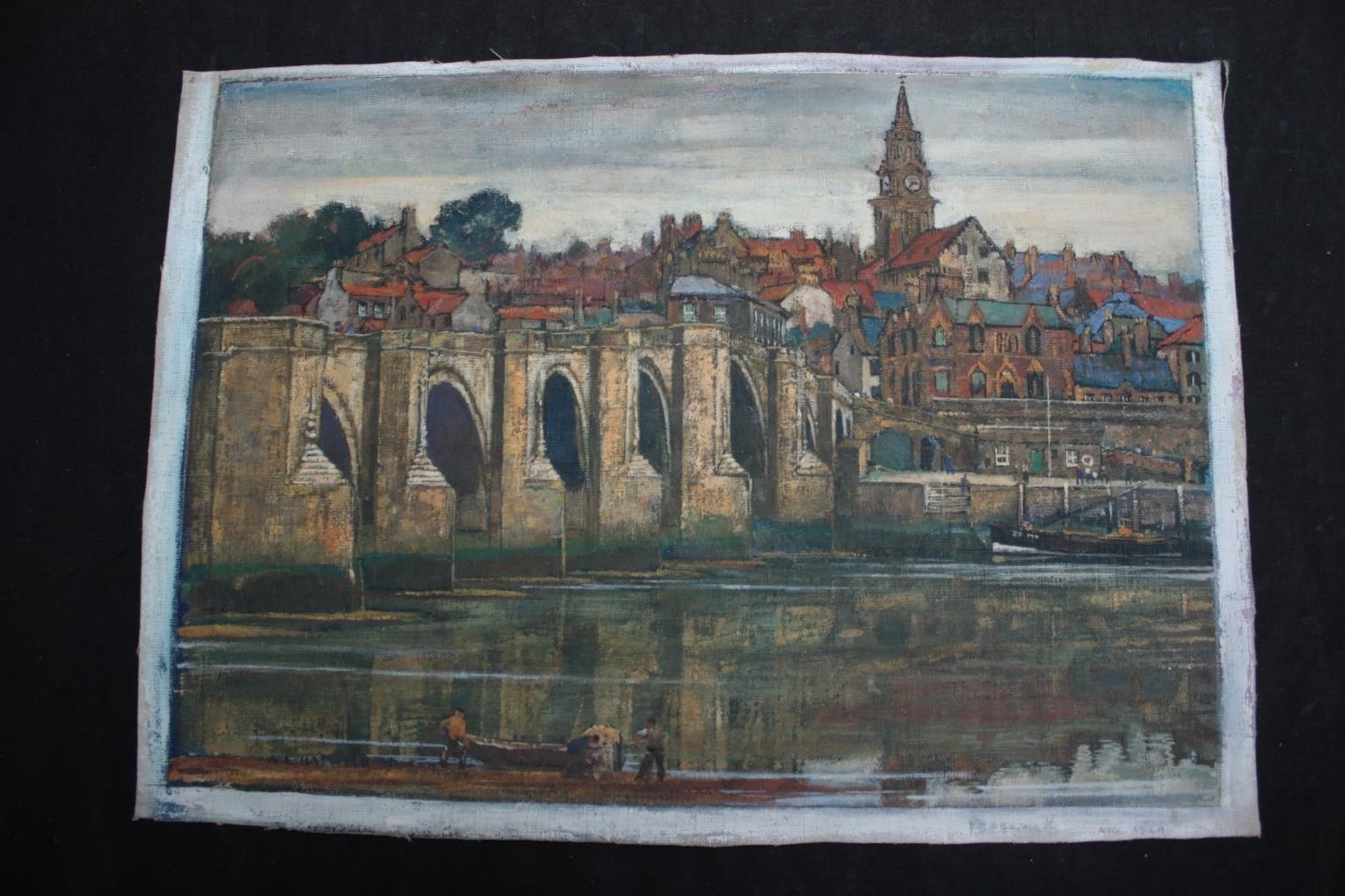 Archibald Elliot Haswell-Miller | A Scottish town scene | MutualArt