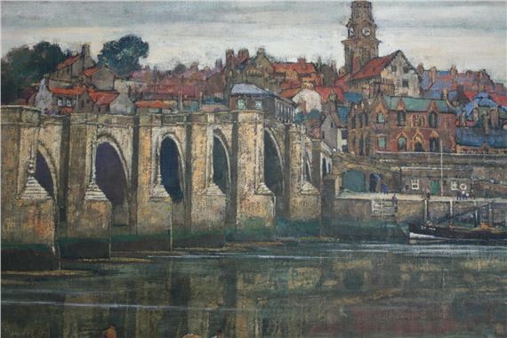 Archibald Elliot Haswell-Miller | A Scottish town scene | MutualArt
