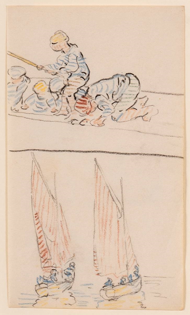 Mary Swanzy | La Maison Blanche with Figures on the Lawn (1923 - 1924 ...