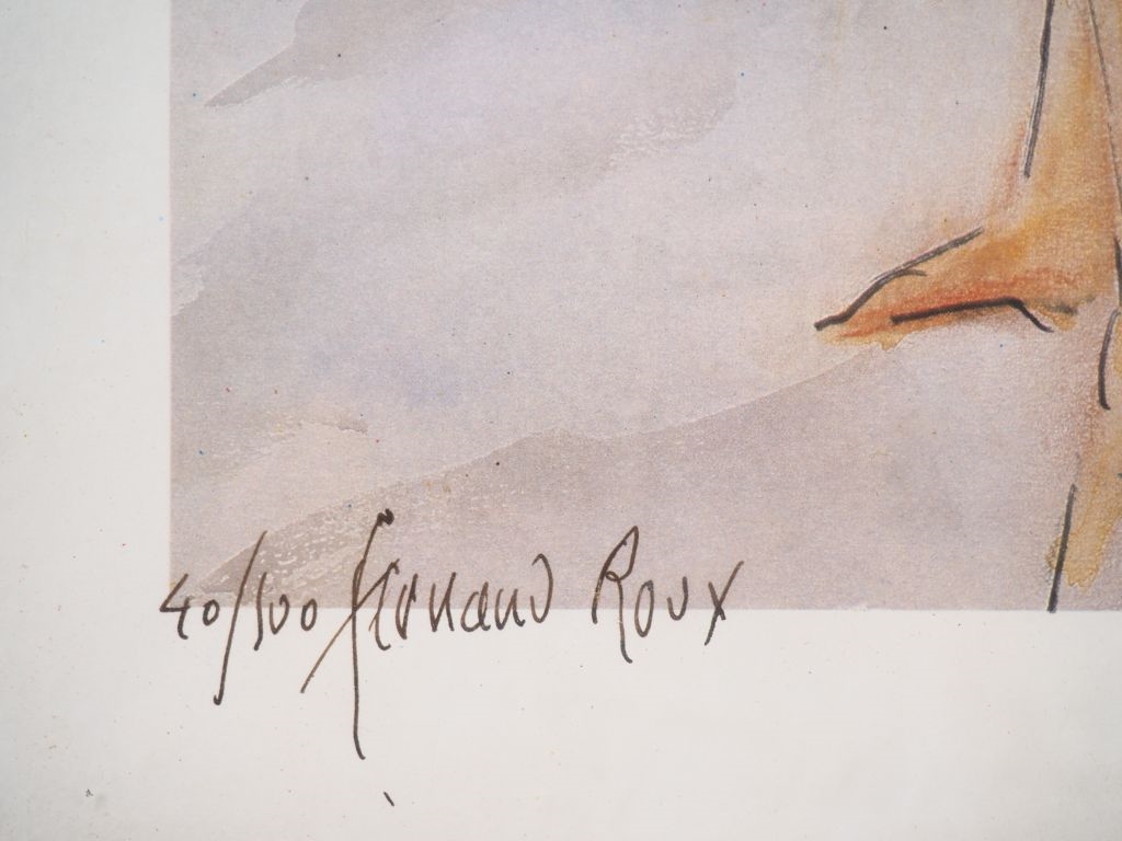 Fernand Roux | Portrait de jeune fille en pied | MutualArt
