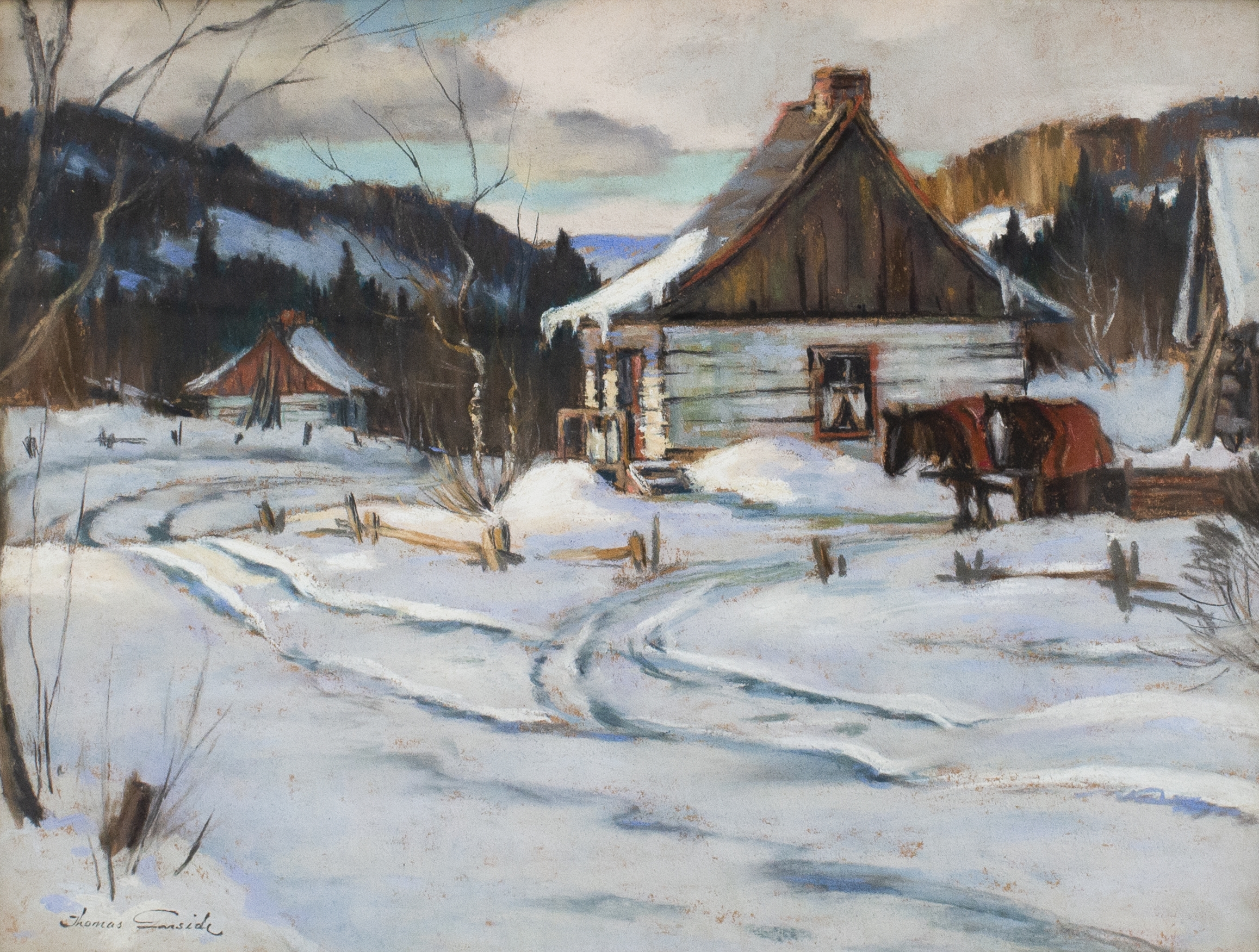 Thomas H. Garside | Rural Scene with Horse and Cart | MutualArt