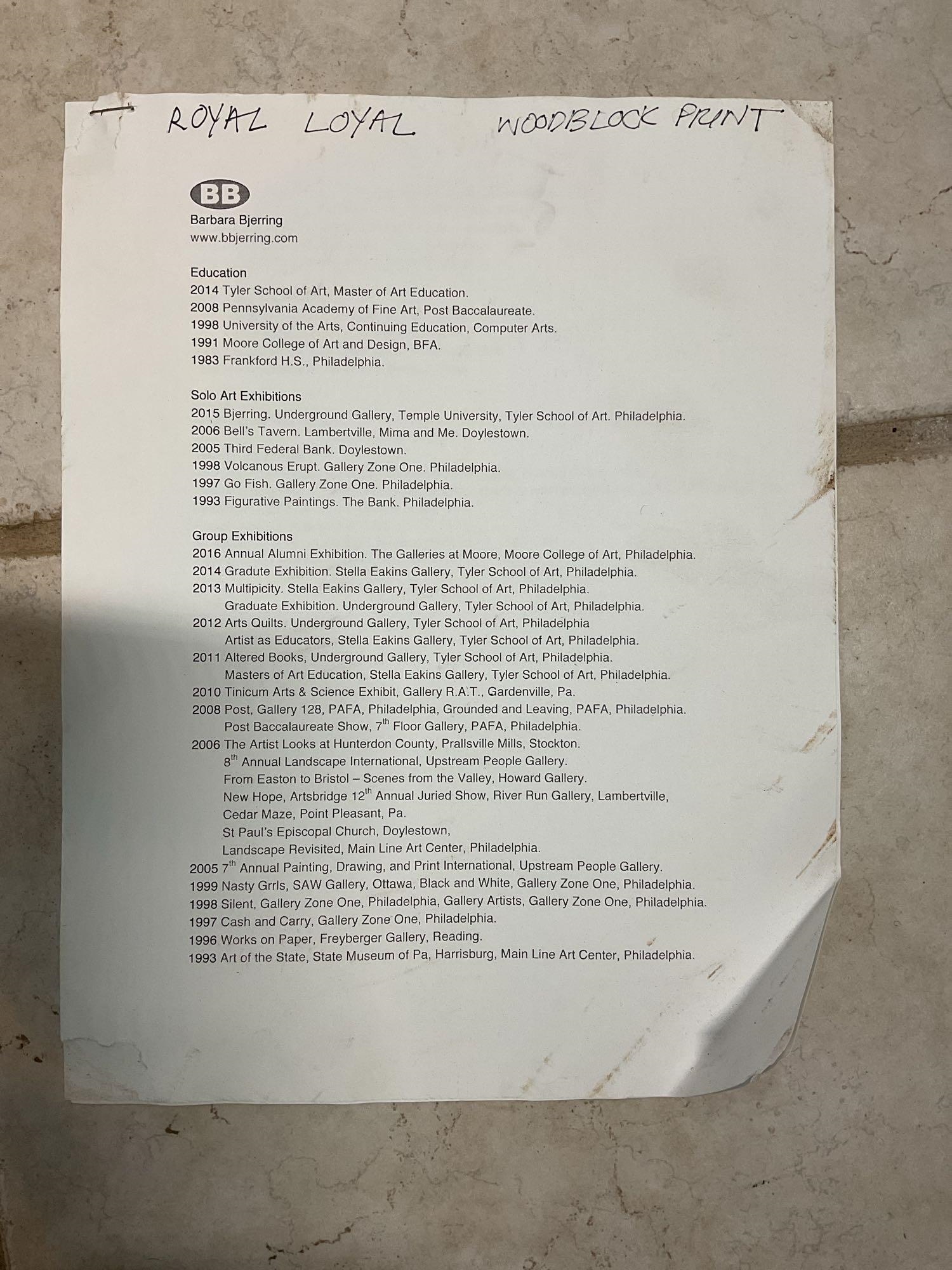 Barbara Bjerring | Royal Loyal | MutualArt