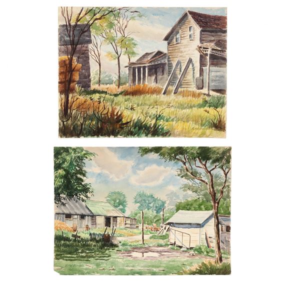 R. Hal Burriss | Michigan Scenes (Two Works) (1972) | MutualArt