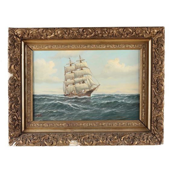 Alfred Gabali | Clipper Ship at Sea | MutualArt