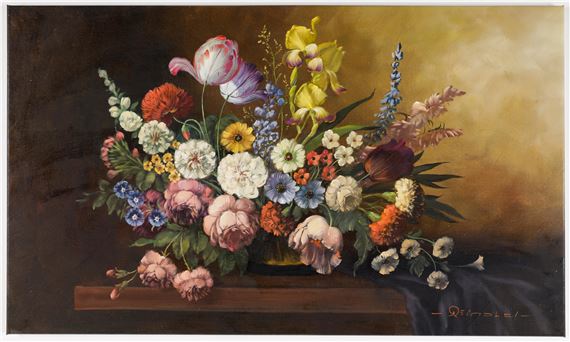 Josef Steiner | Großes Blumen Stillleben | MutualArt
