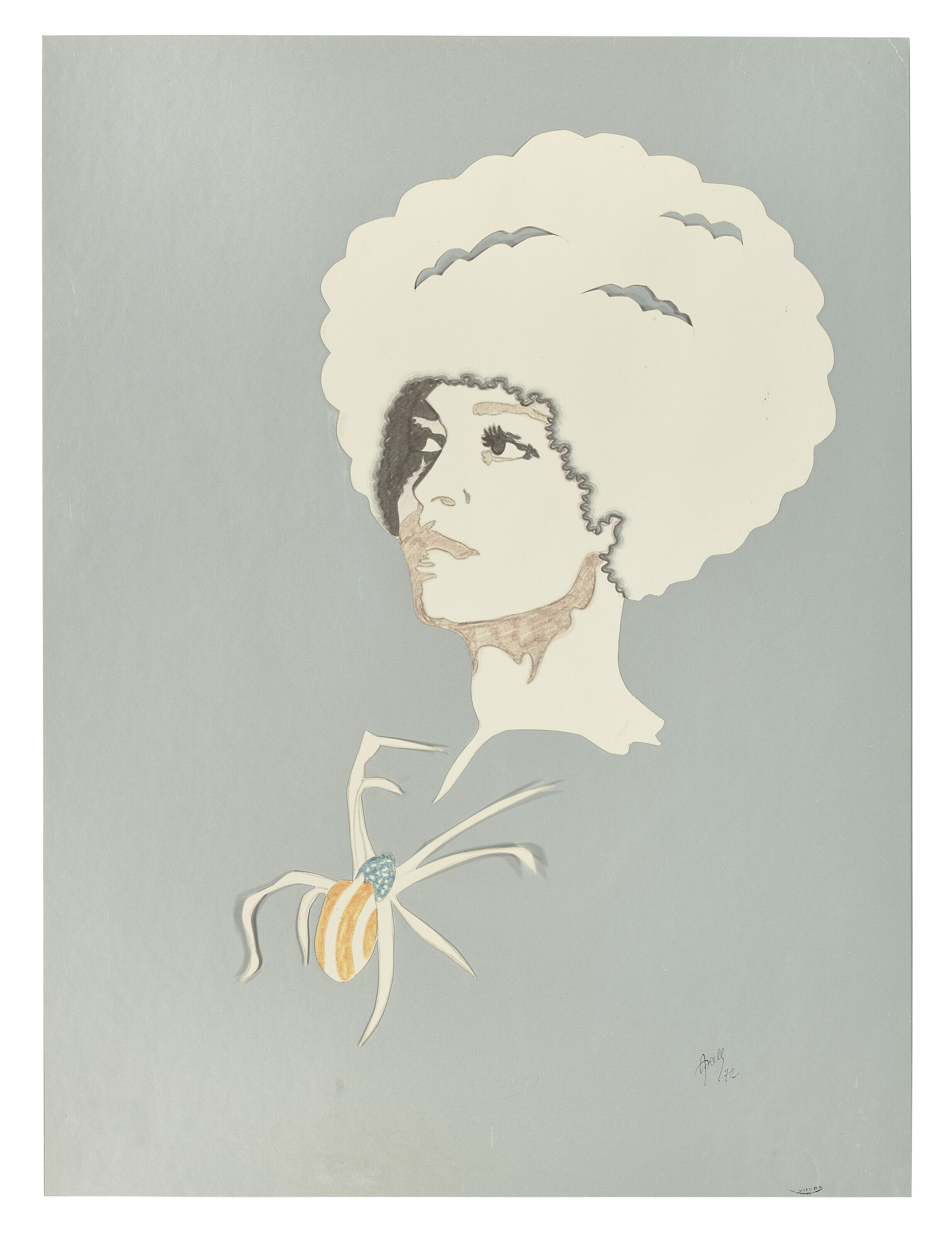 Evelyn Axell | Angela Davis I (1972) | MutualArt