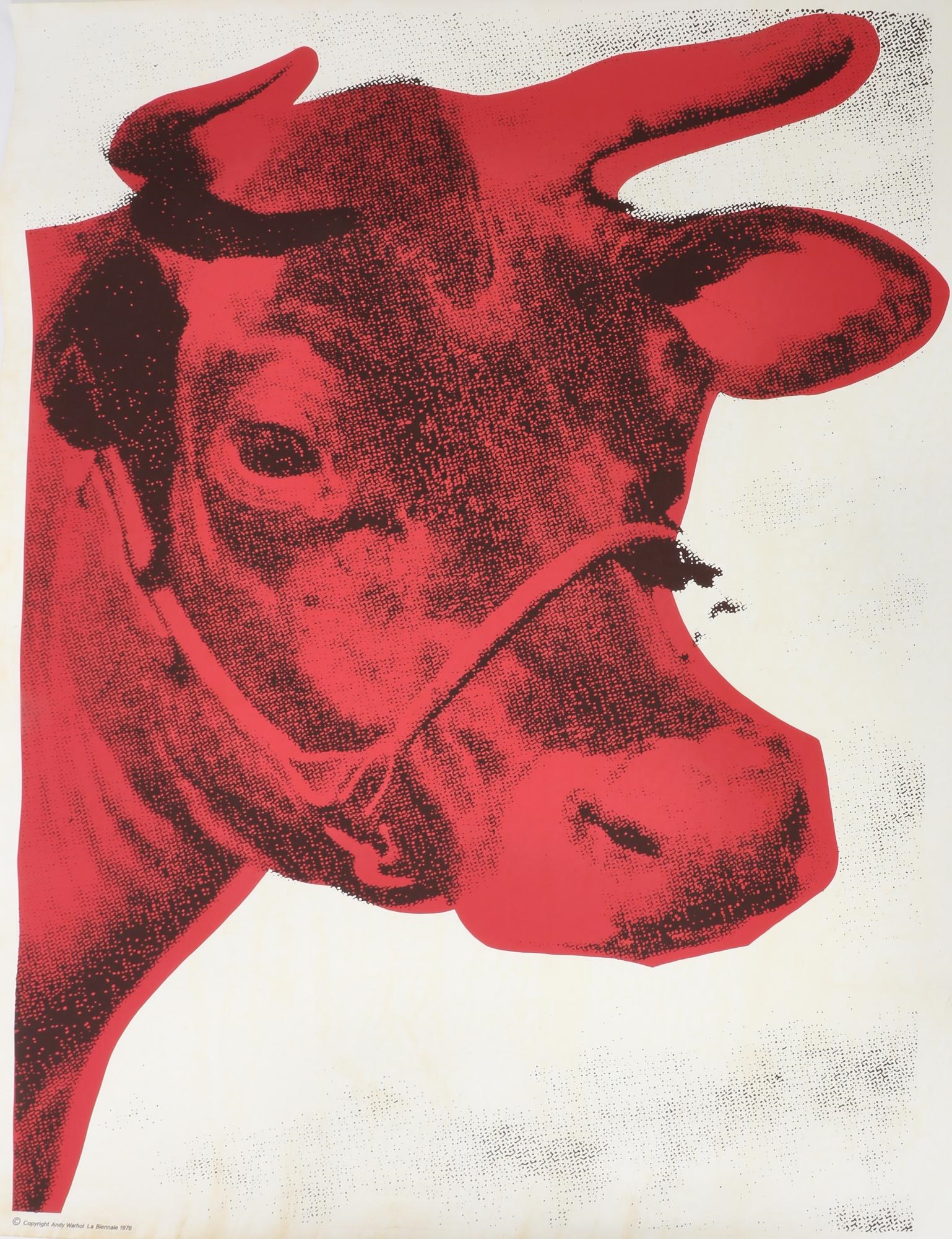 Andy Warhol | La Biennale Red Cow, 1976 (1976) | MutualArt