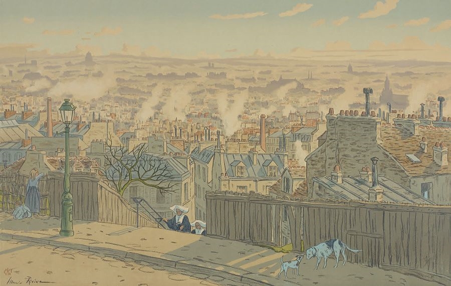 Henri Rivière | Paris from Montmartre (1900) | MutualArt