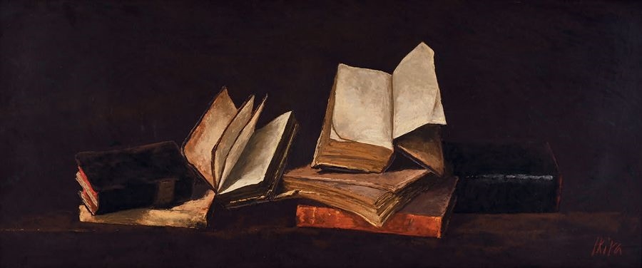Pierre Skira | Still life with books | MutualArt