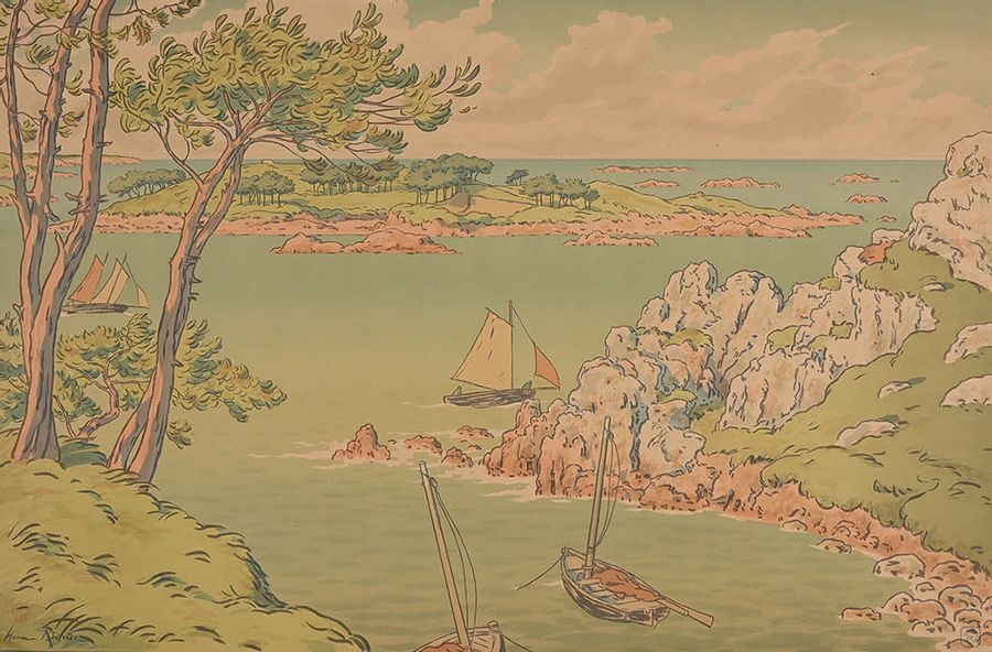 Henri Rivière | The Island (1898) | MutualArt