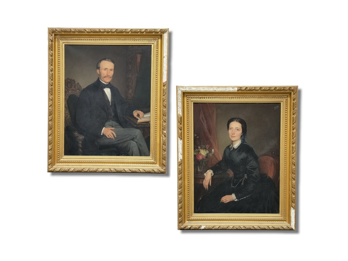 Désiré Mergaert | Portrait de Monsieur d'Izarn Portrait de Madame d ...