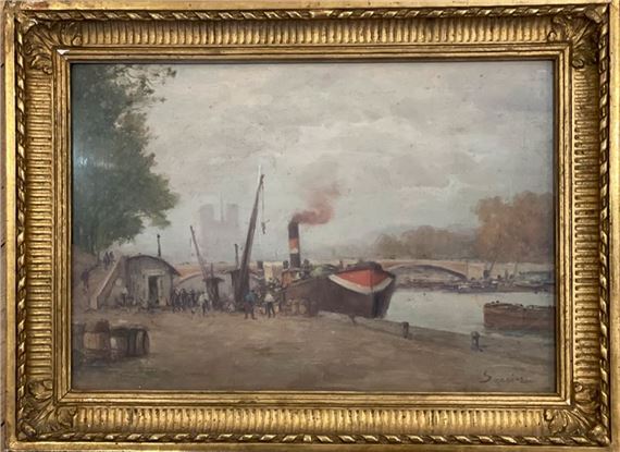 Georges Pierre Louis Serrier | The banks of the Seine | MutualArt