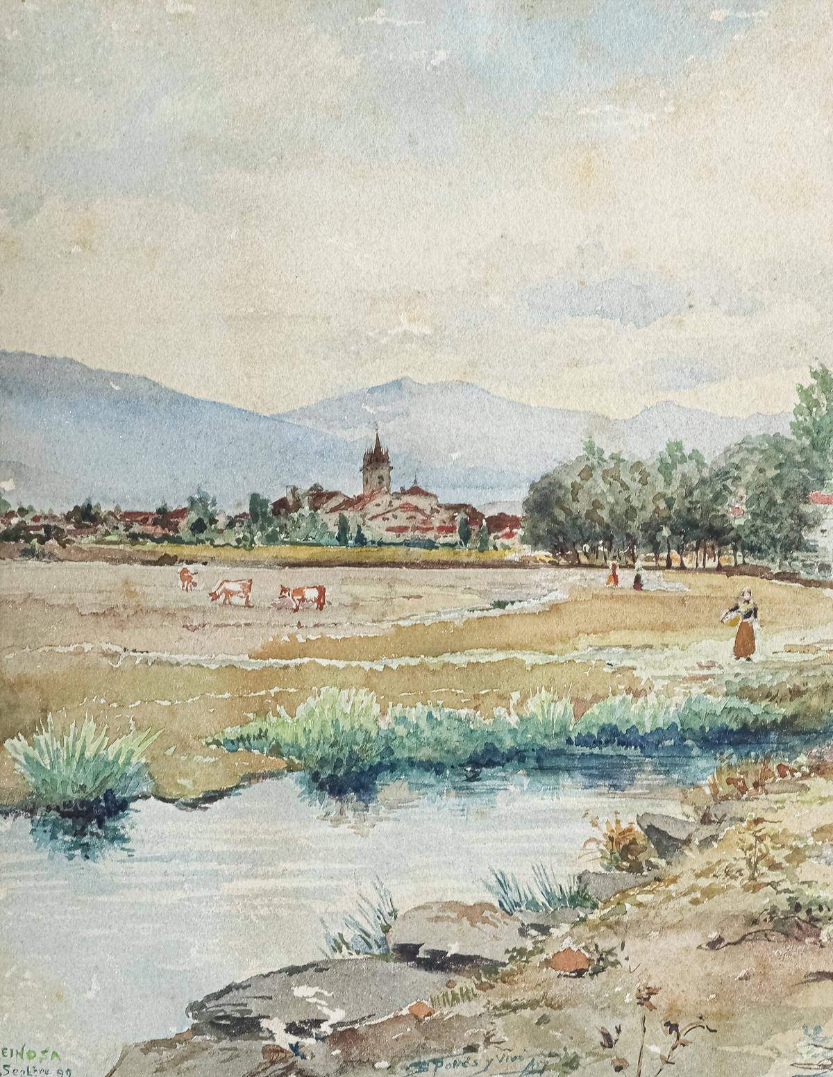 Bonaventura Pollés y Vivó | Paisajes con figuras | MutualArt