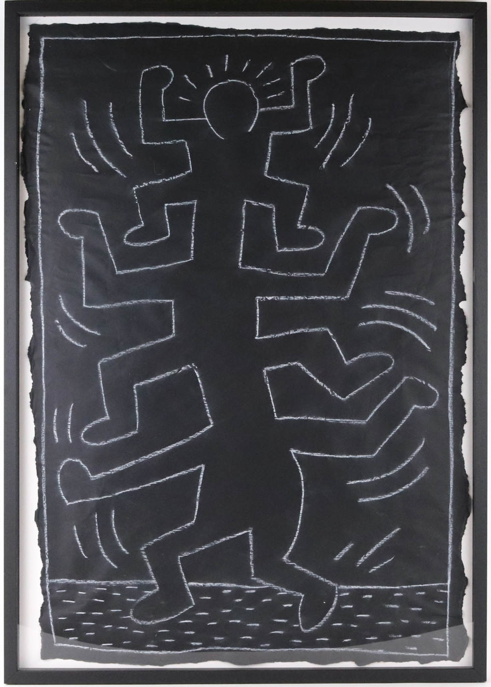 Keith Haring | NYC Subway Chalk Drawing (1958) | MutualArt