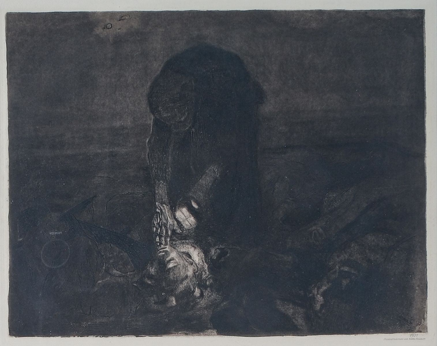 Käthe Kollwitz | Kathe Kollwitz, 1921 Battlefield Etching (1921 ...