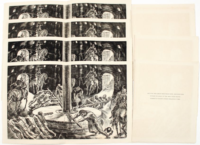 Albert Decaris | SAMSON AGONISTS by John MILTON Samson in Chains ...